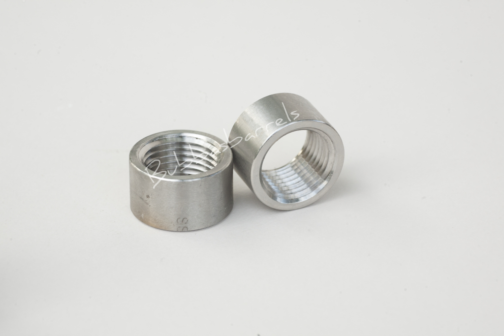 Stainless Half Coupling - 1/2 In NPT | 1/2 Inch | Bubba's Barrels